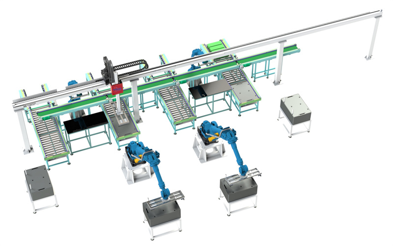 Transfer palletizer conveyor line - Bremetz (Shandong) Machinery Co., Ltd.
